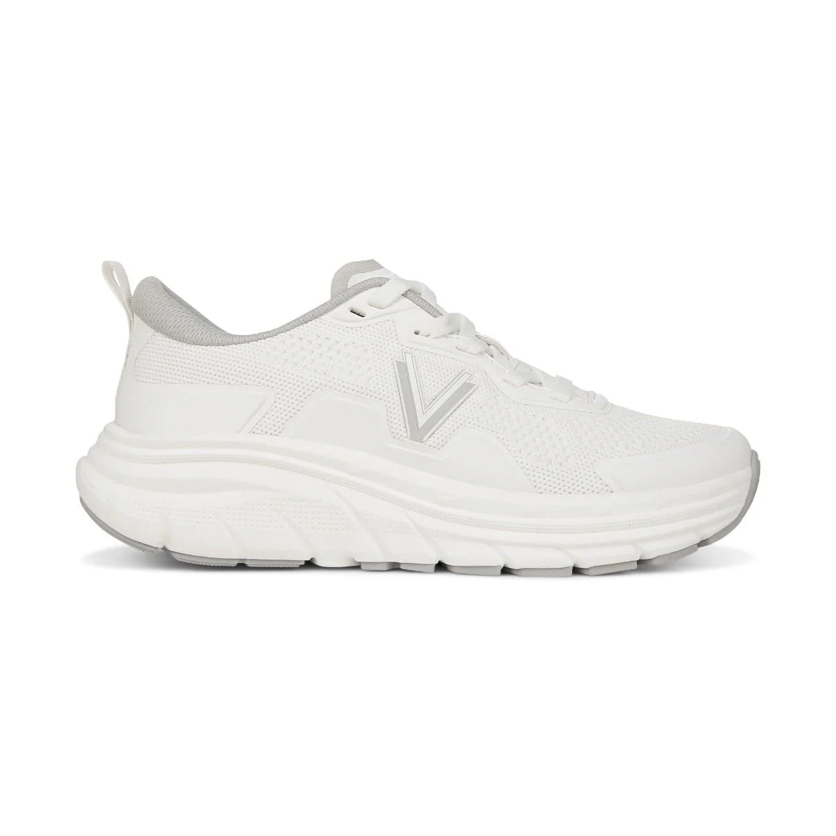 Vionic Walk Max White Knit Lace Up Sneaker – Valentino's Comfort Shoes